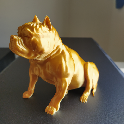 Download STL file American Bully sitting • Template to 3D print ・ Cults