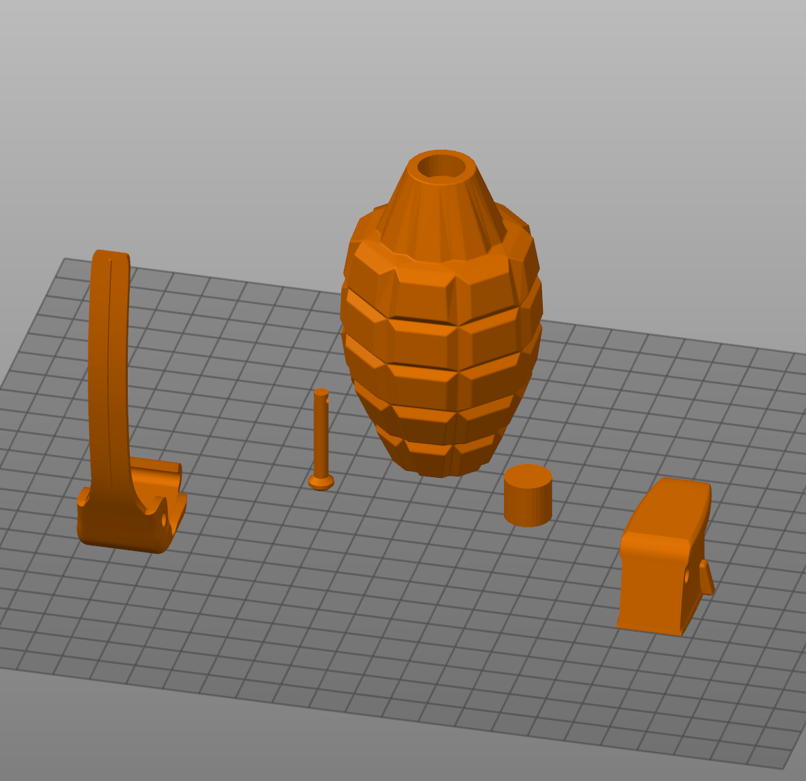 STL file Hand grenade・3D printer design to download・Cults