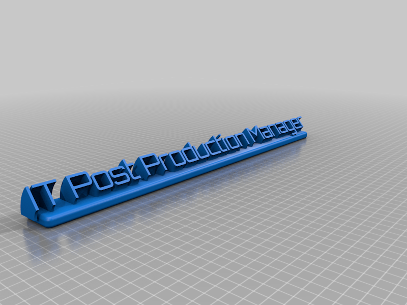 Free STL file WORK NAME PLATE remix by HSKELTER1975・3D printing design ...