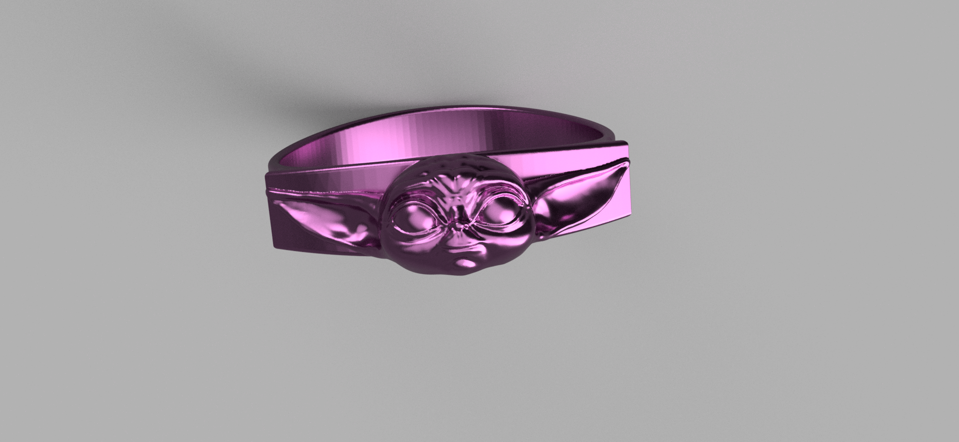 Free 3D file Baby Yoda Ring 👶・3D printer model to download・Cults
