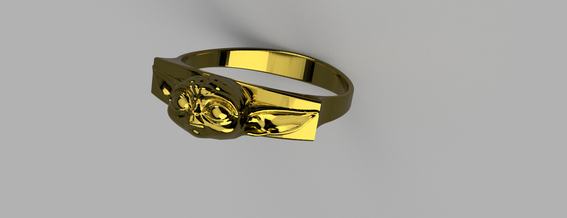 Free 3D file Baby Yoda Ring 👶・3D printer model to download・Cults