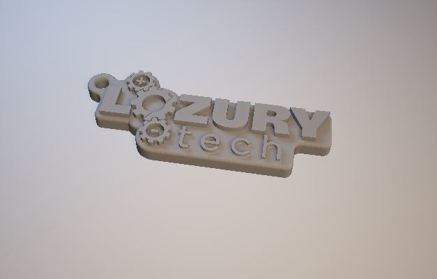 Download free STL file Keychain Lozury Tech / Llavero de Lozury Tech • 3D printing design ・ Cults