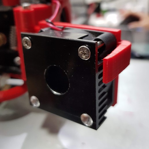 Download free STL file Anet A8 Extruder Fan Modification (door) • 3D ...