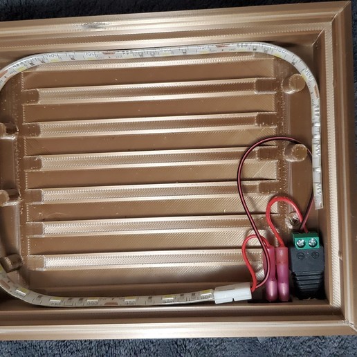 3D printable Lithophane Stand Light Box LED • made with Ender 5 pro ・ Cults