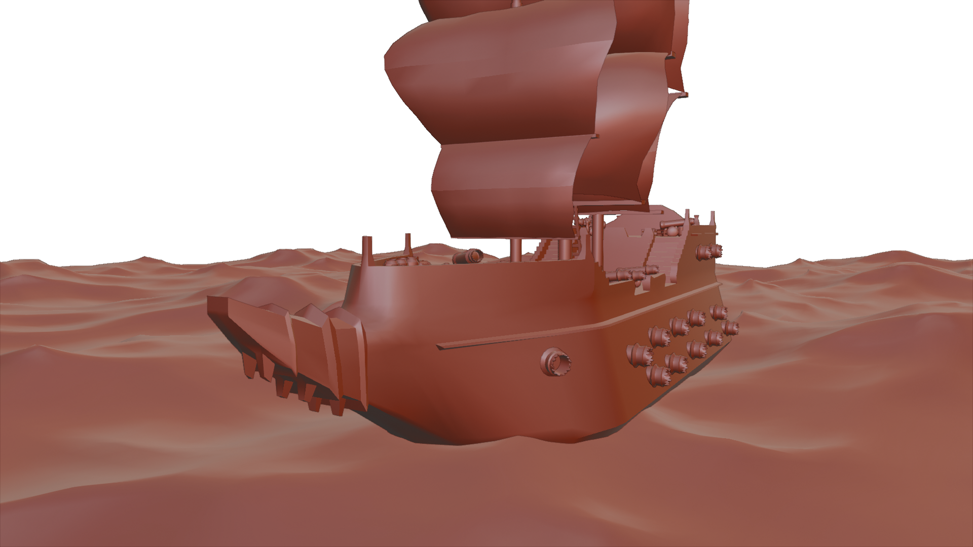 Free 3D file Pirate ship・Design to download and 3D print・Cults