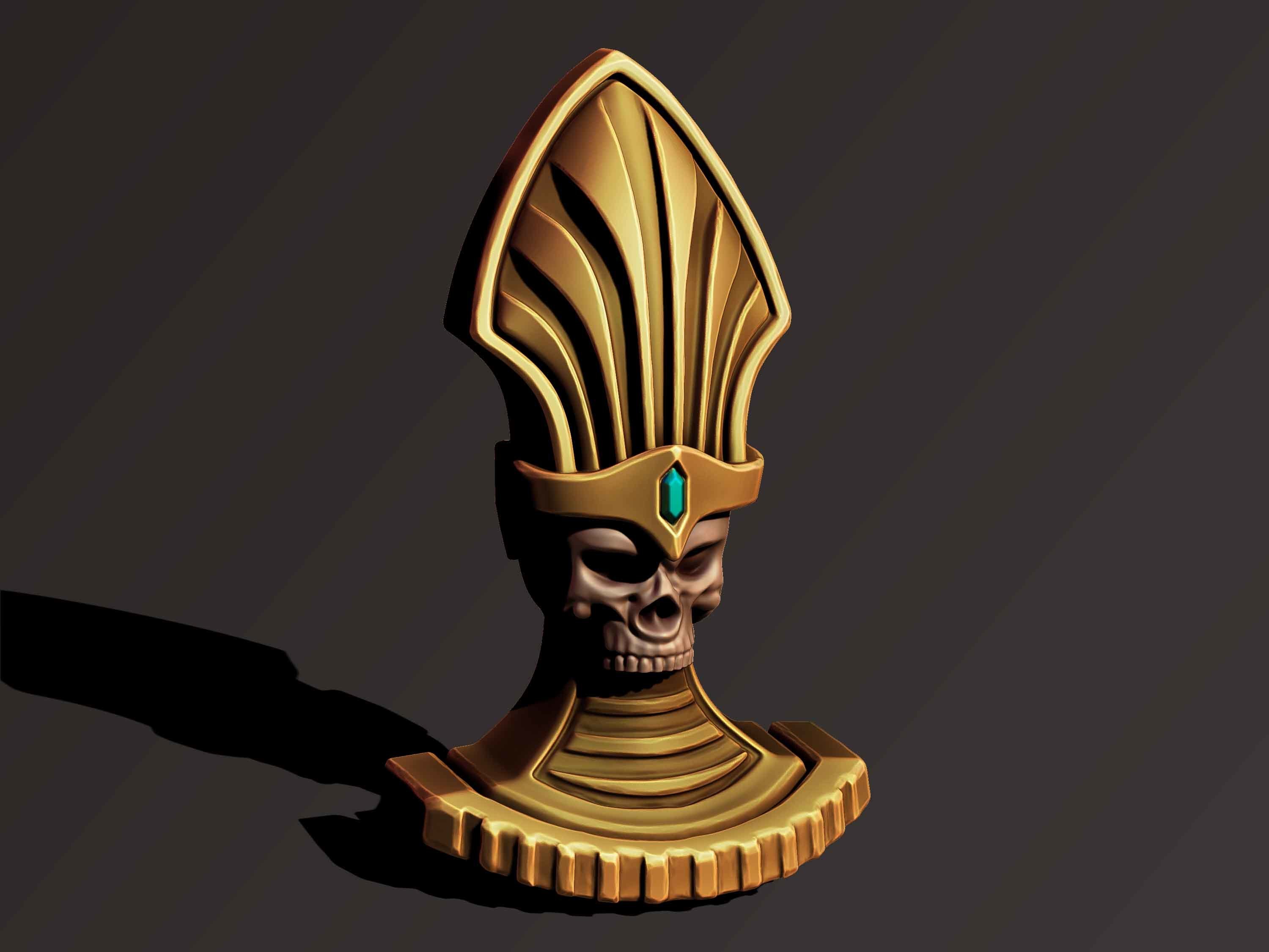 STL file pharaoh head 🎨・3D printing model to download・Cults