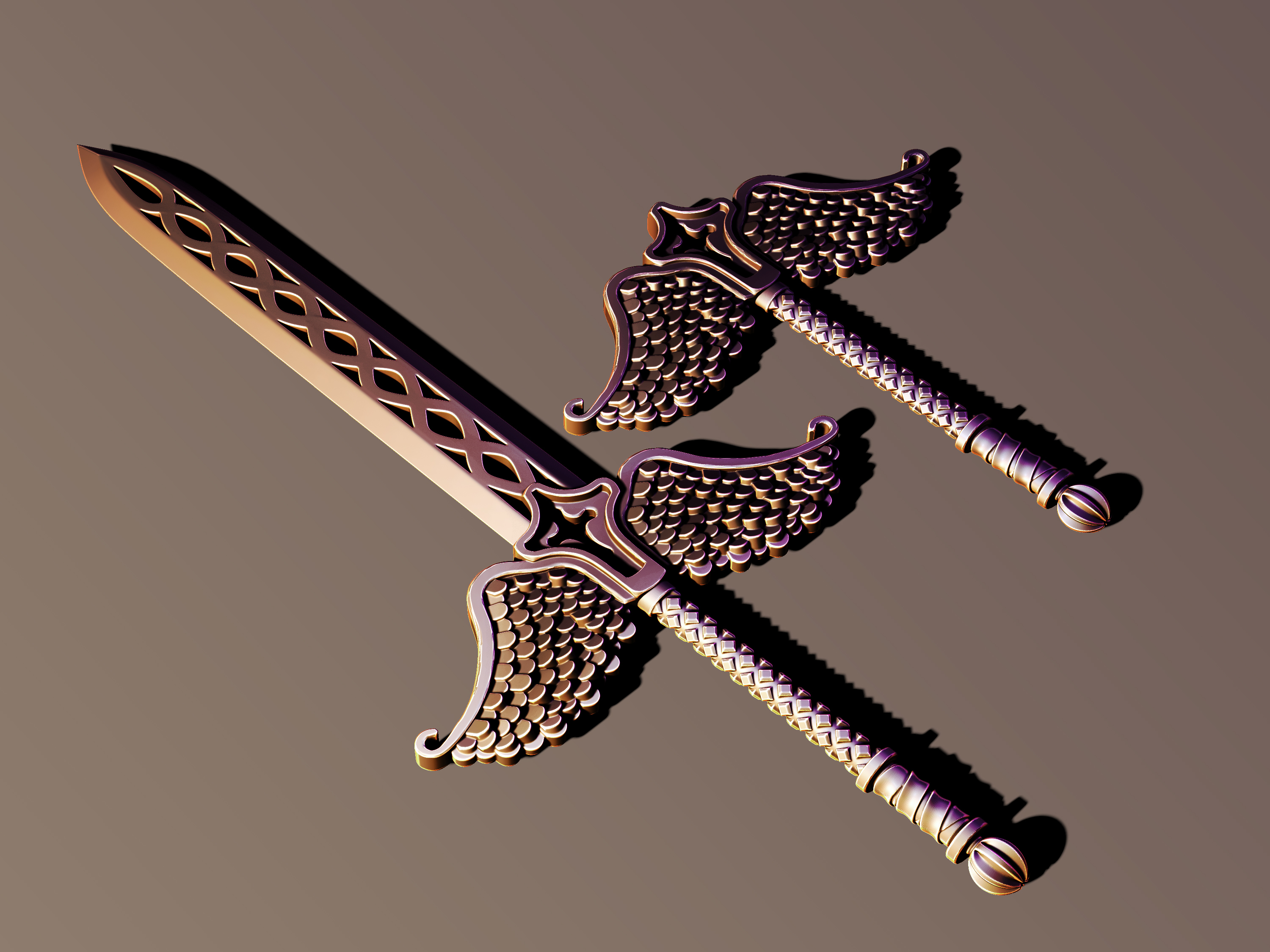 Download STL file Sword scepter • 3D printing object ・ Cults