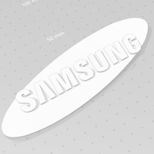 Download STL file Samsung Logo • 3D printing design ・ Cults