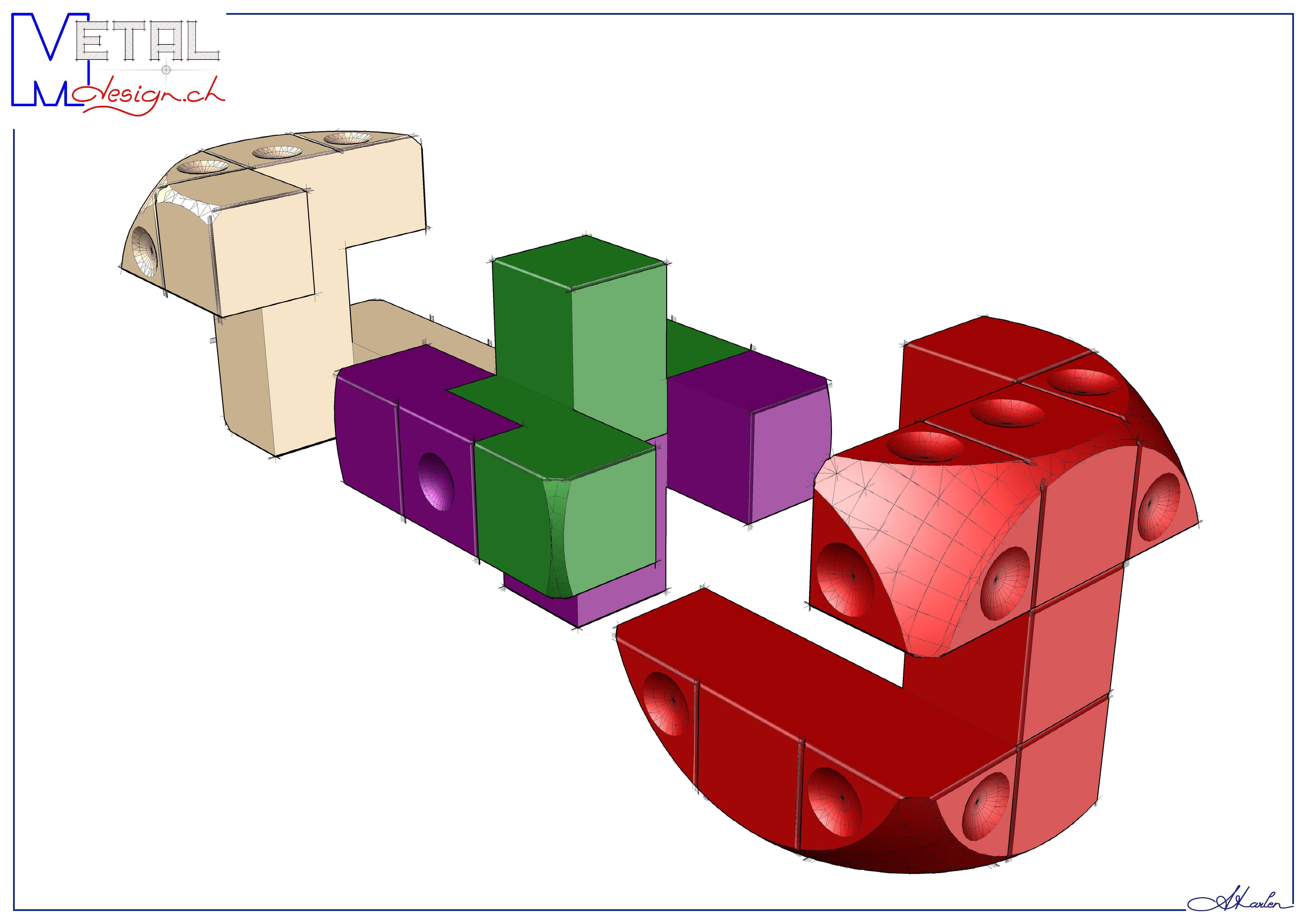 Free STL file Puzzle dé・Template to download and 3D print・Cults