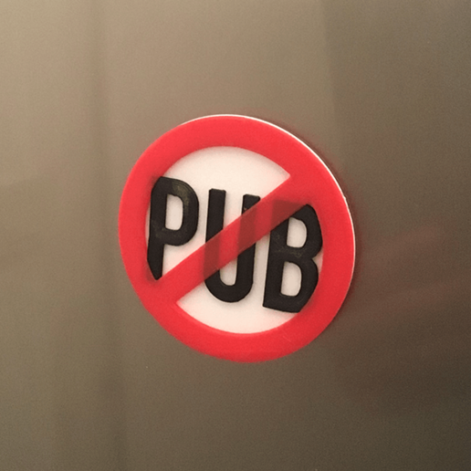 Télécharger fichier STL gratuit Stop Pub • Objet pour imprimante 3D ・ Cults