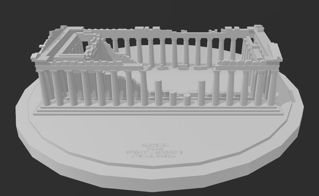 3D file The Parthenon - Greek Culture - Greek Temple - Buildings of the ...