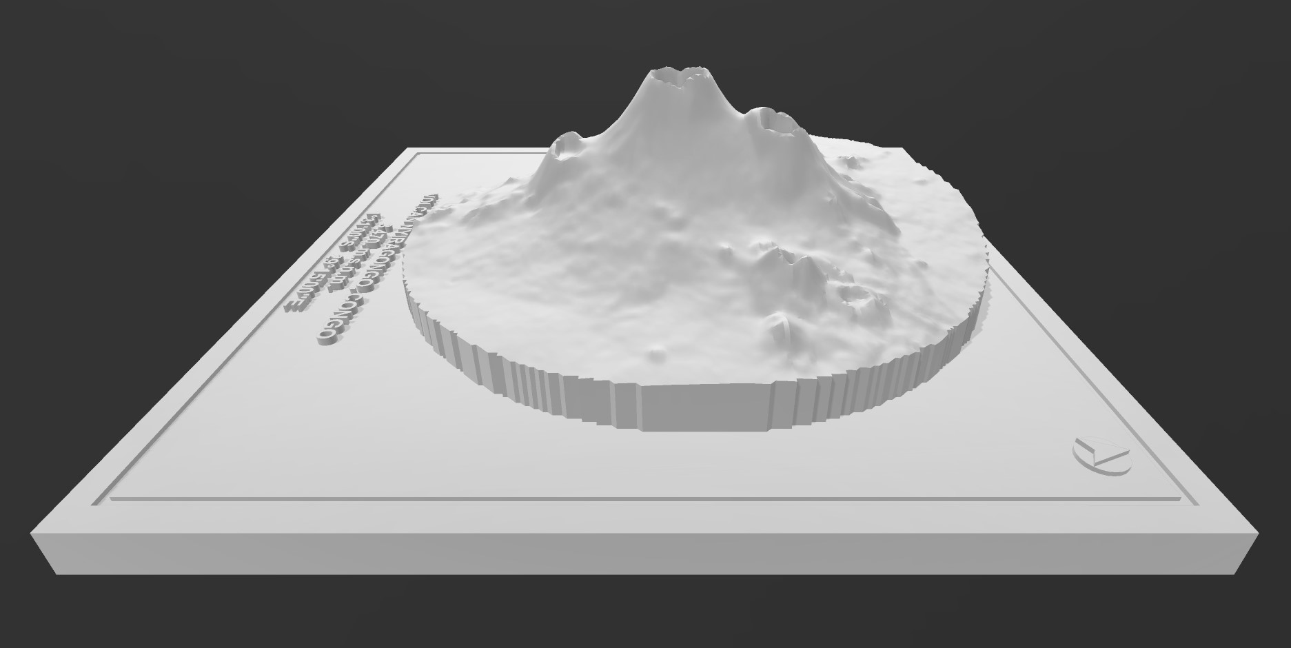 Fichier STL PLAQUE D'ARGENT - Mont Nyiragongo - République du Congo ...