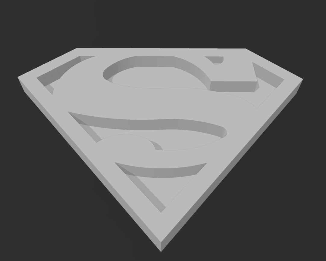 Archivo 3D gratis Superman Logo・Diseño de impresora 3D para descargar・Cults