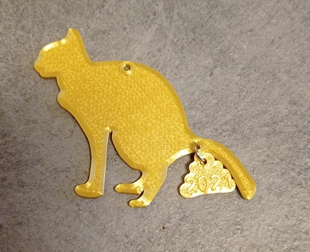 Free STL file Poop cat christmas ornament 2021 🐱・3D printing model to ...