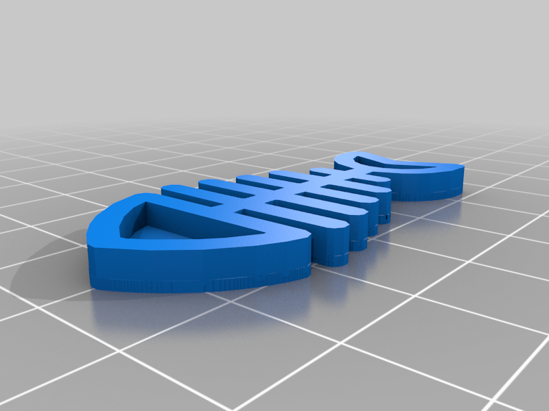 Free 3D file Fishbone stamp・Model to download and 3D print・Cults