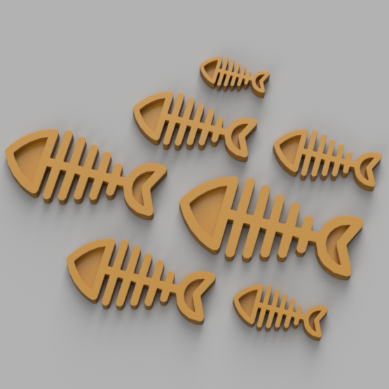 Free 3D file Fishbone stamp・Model to download and 3D print・Cults
