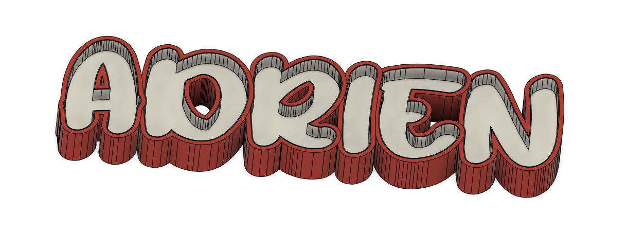 3D file Adrien name lamp・3D print design to download・Cults