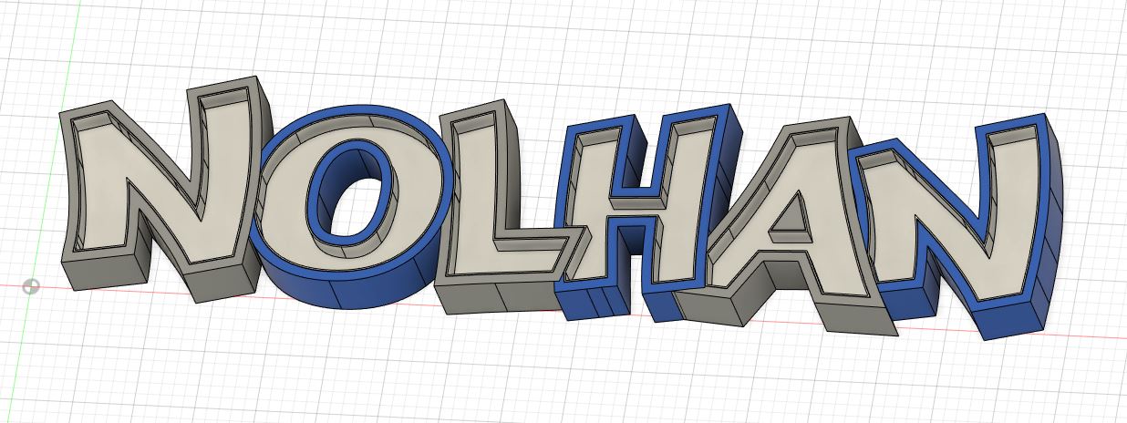 Fichier 3D Lampe Prenom NOLHAN・Modèle à télécharger et à imprimer en 3D ...