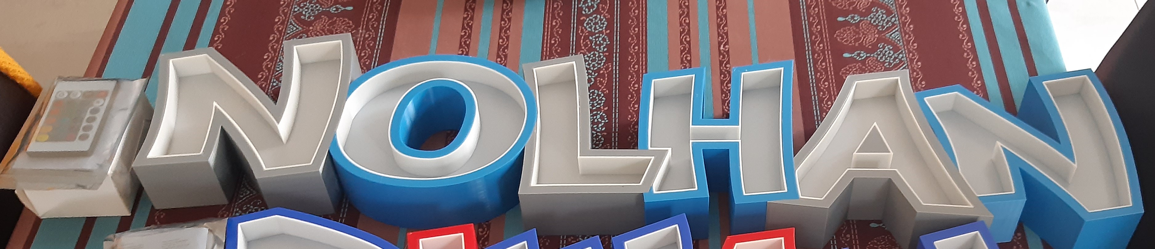 Fichier 3D Lampe Prenom NOLHAN・Modèle à télécharger et à imprimer en 3D ...