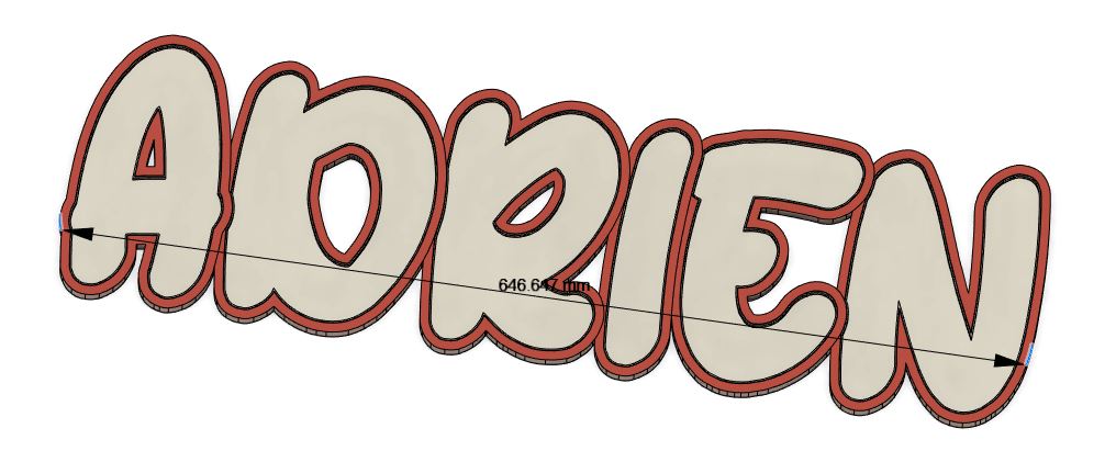 Fichier 3D Lampe Prenom Adrien・Plan pour impression 3D à télécharger・Cults