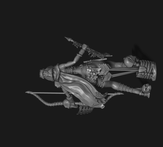 STL file Death Ranger Multi-Part Miniature (DND, WARHAMMER, KINGDOM ...