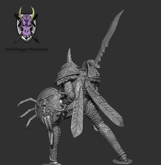 3D file KNIGHT OF THE BEETLE MINIATURE (DND, WARHAMMER, KINGDOM DEATH ...