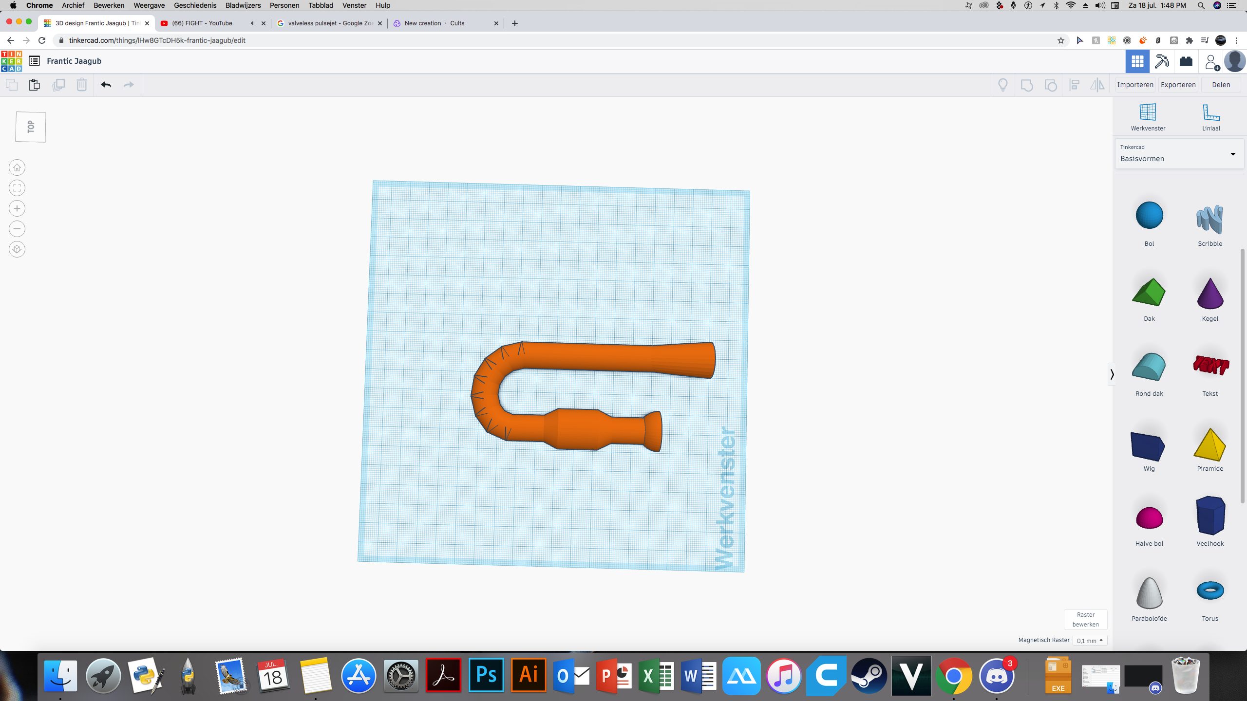 STL file valveless pulse jet・Design to download and 3D print・Cults