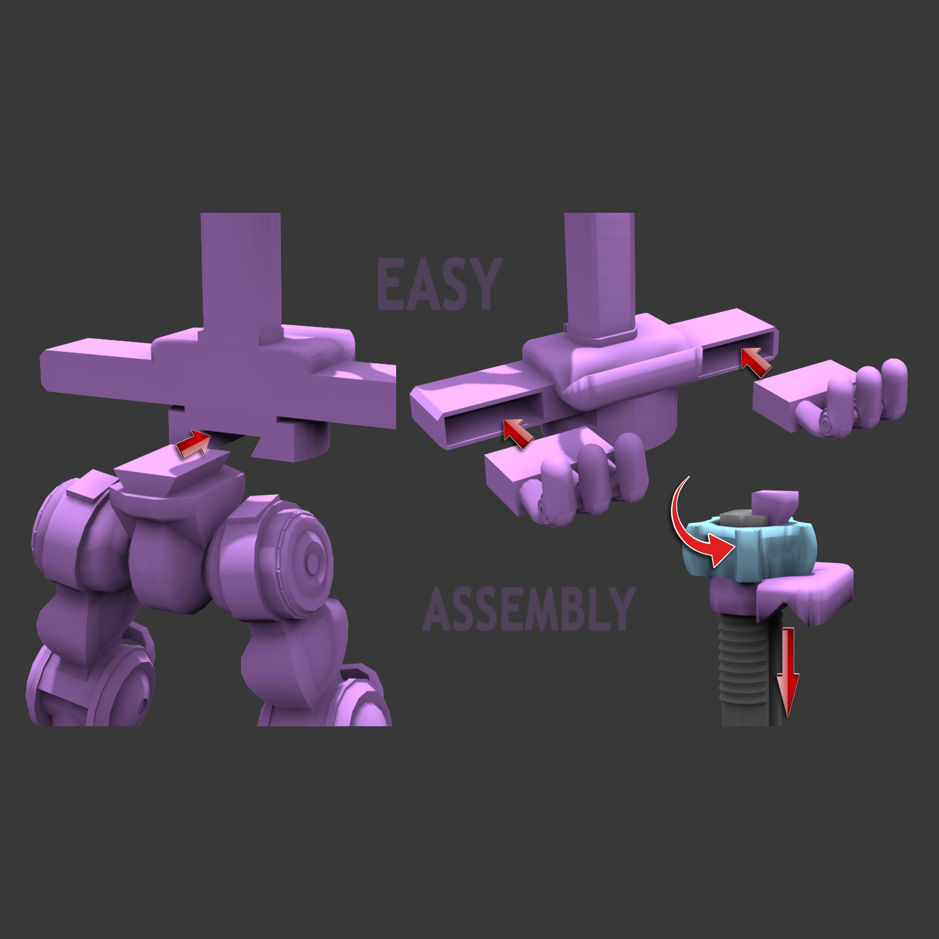 3D file Cyber Phone Holder, smartphone support, geek, office.・Design to ...