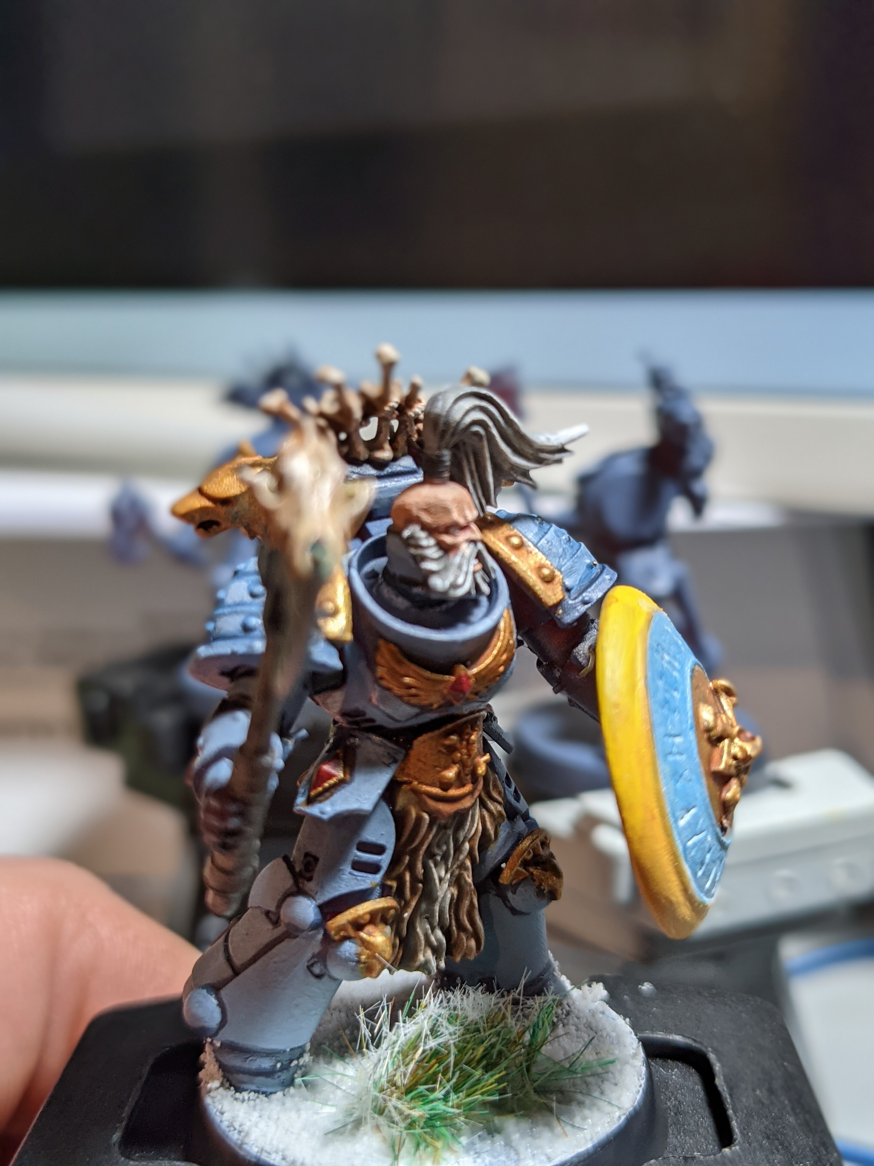 3D printable Space Wolves Bladeguards • made with Anycubic Photon・Cults