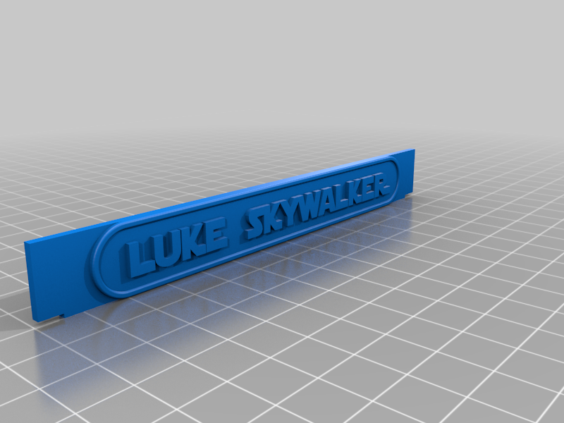 Free 3D file Lightsaber Holder (Luke Skywalker, name can be change)・3D ...