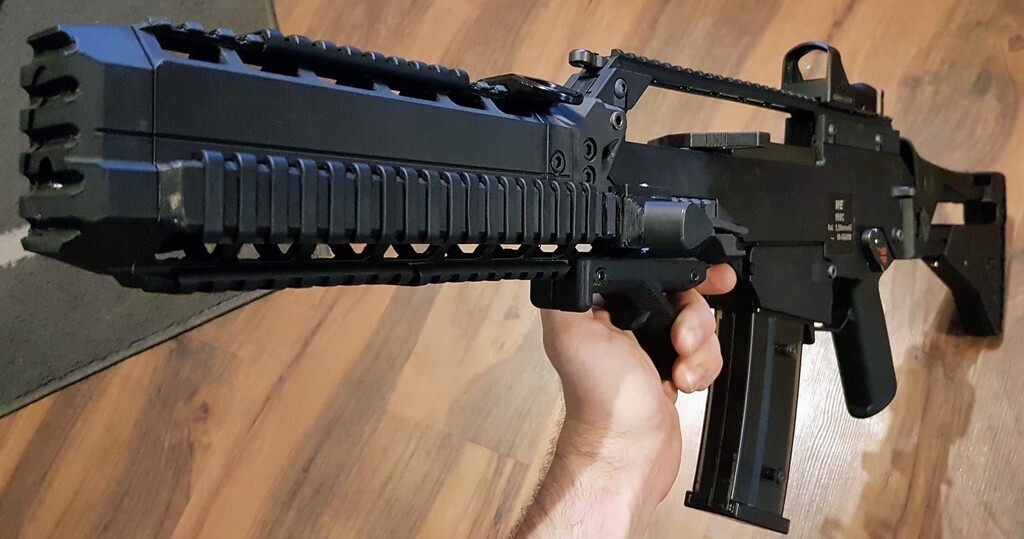 Free STL file G36 | Futuristic DMR conversion set 🔫・3D print object to ...