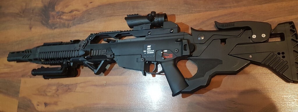 Free STL file G36 | Futuristic DMR conversion set 🔫・3D print object to ...