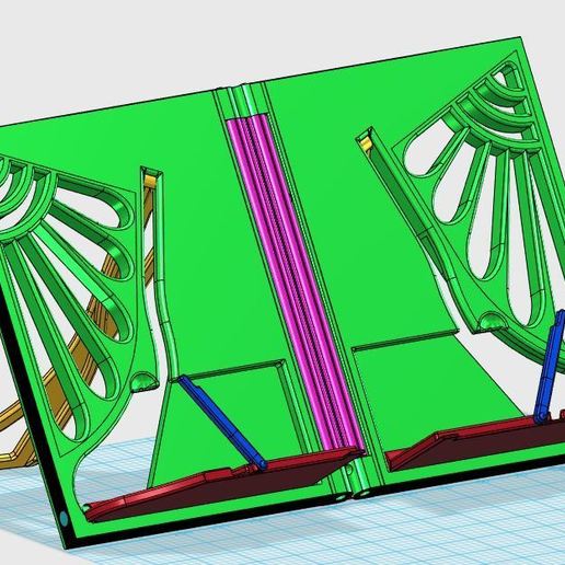 Download free STL file Foldable Book Stand • 3D printable object ・ Cults