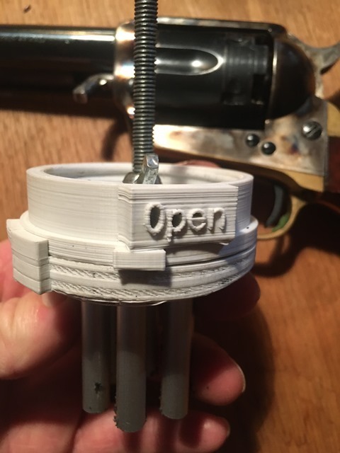 Download STL file muzzle loading revolver speed loader • 3D printer ...