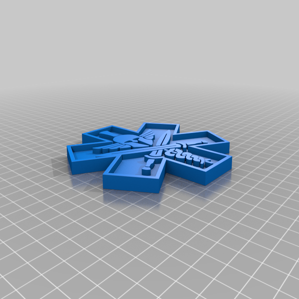 Free STL file Tactical Medic Badge 📛・3D printing design to download・Cults