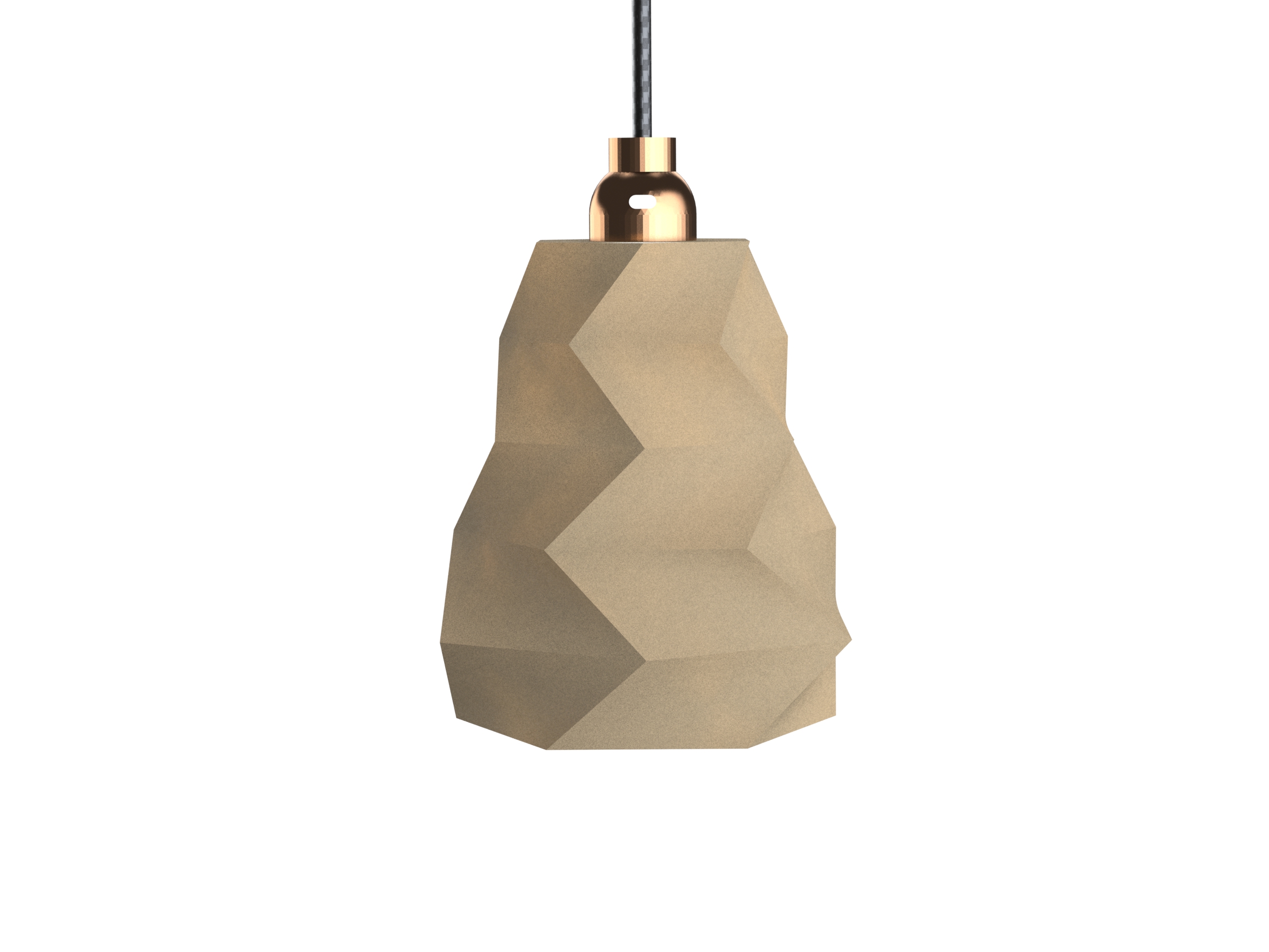 STL file Suspension lamp / Light fixture / 3D printed design lampshade ...