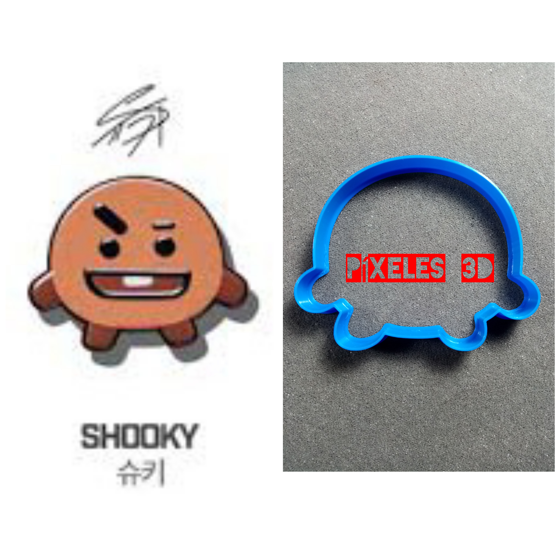 3D file BT21 cookie cutter 🍪・3D printable model to download・Cults