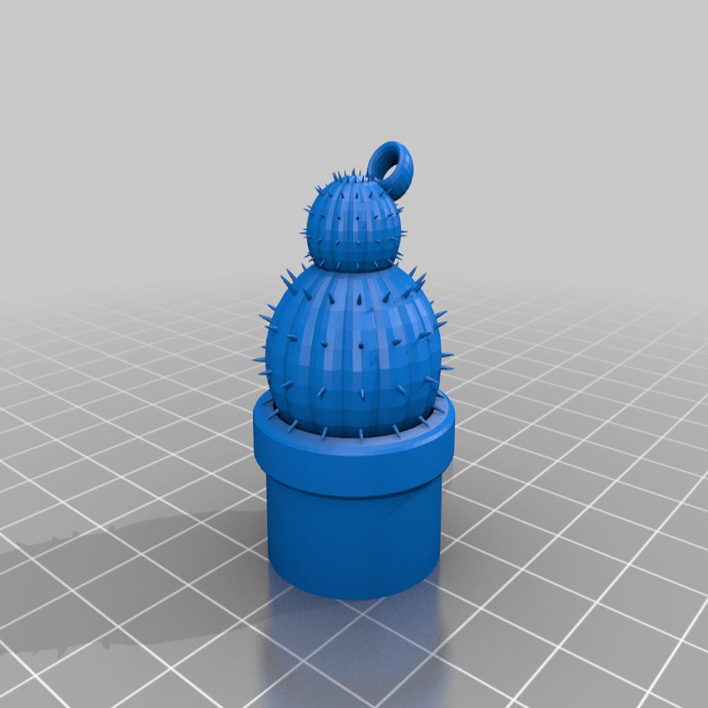 Free STL file Cactus keychain・3D print object to download・Cults