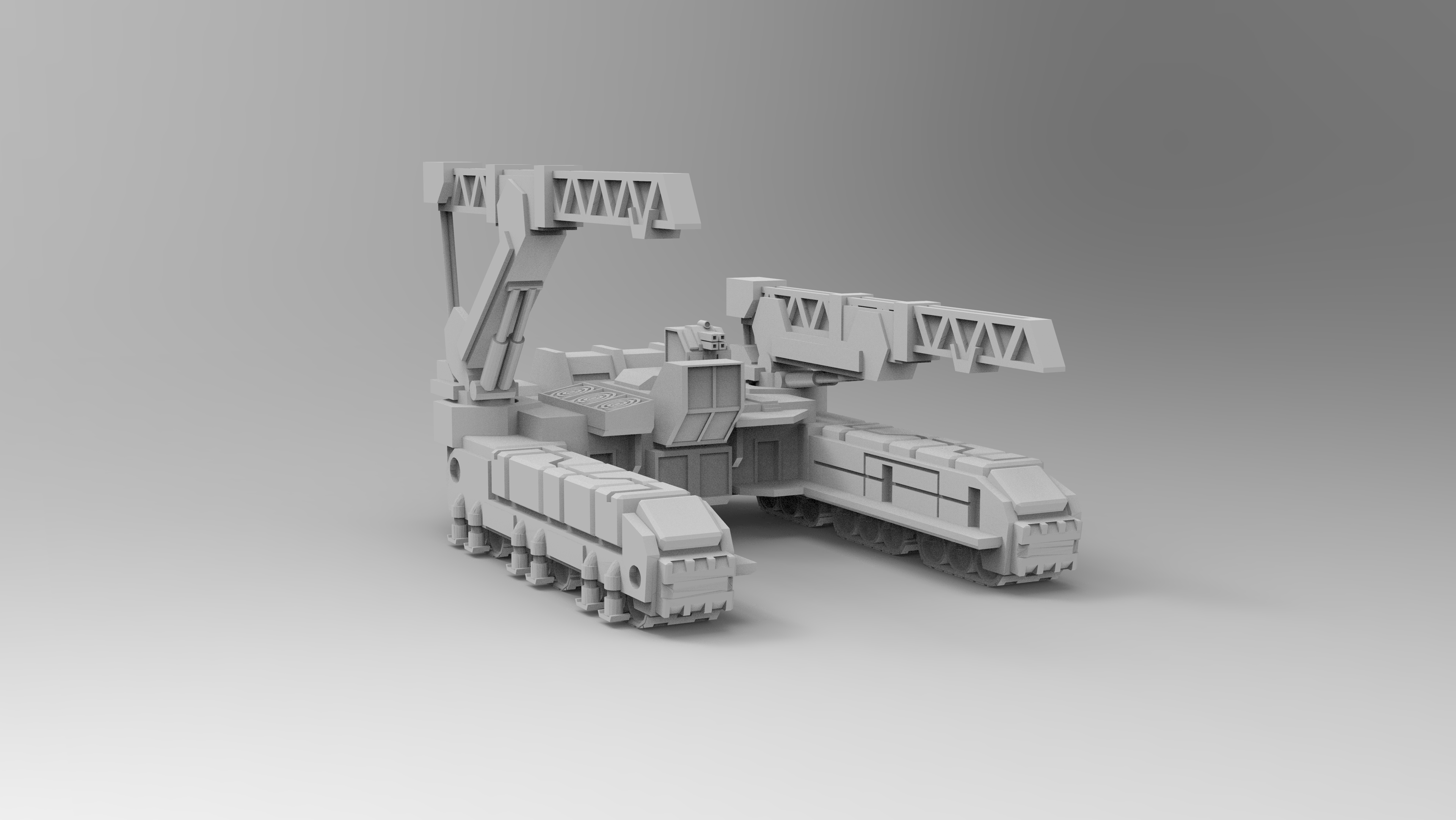 STL file 6mm Sci-fi Large Mobile Field Repair base 🏗️・3D print model to ...