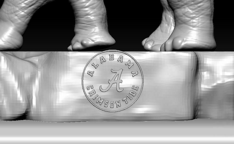 STL file Statue The Alabama Crimson Tide football - SEC - CNC wood 3D ...