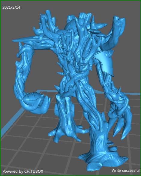 Free STL file fantasy football treeman with squirrel friend・3D print ...