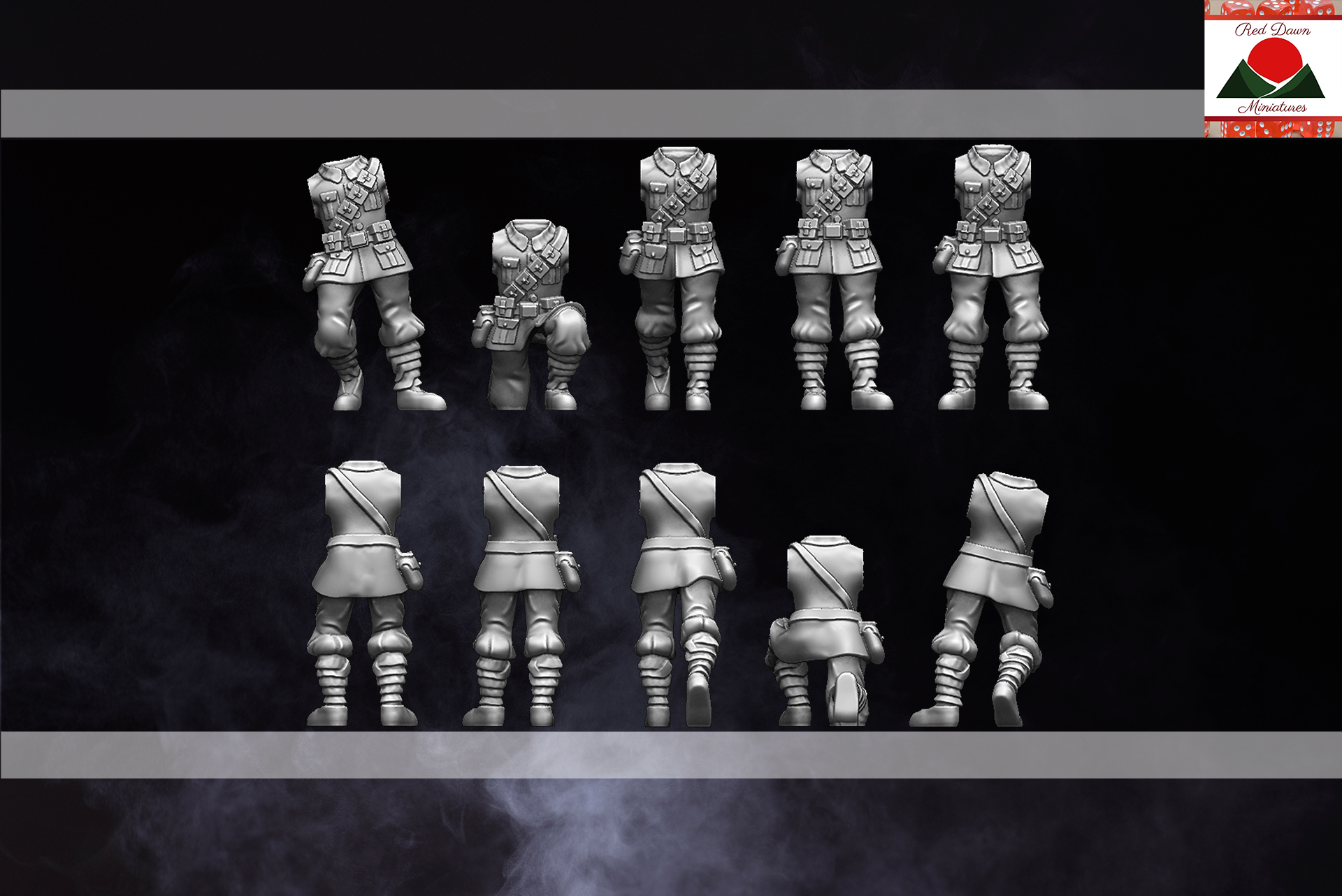 3D file 28mm WW2 Chinese Infantry Multipart 🇨🇳・3D printing template to ...