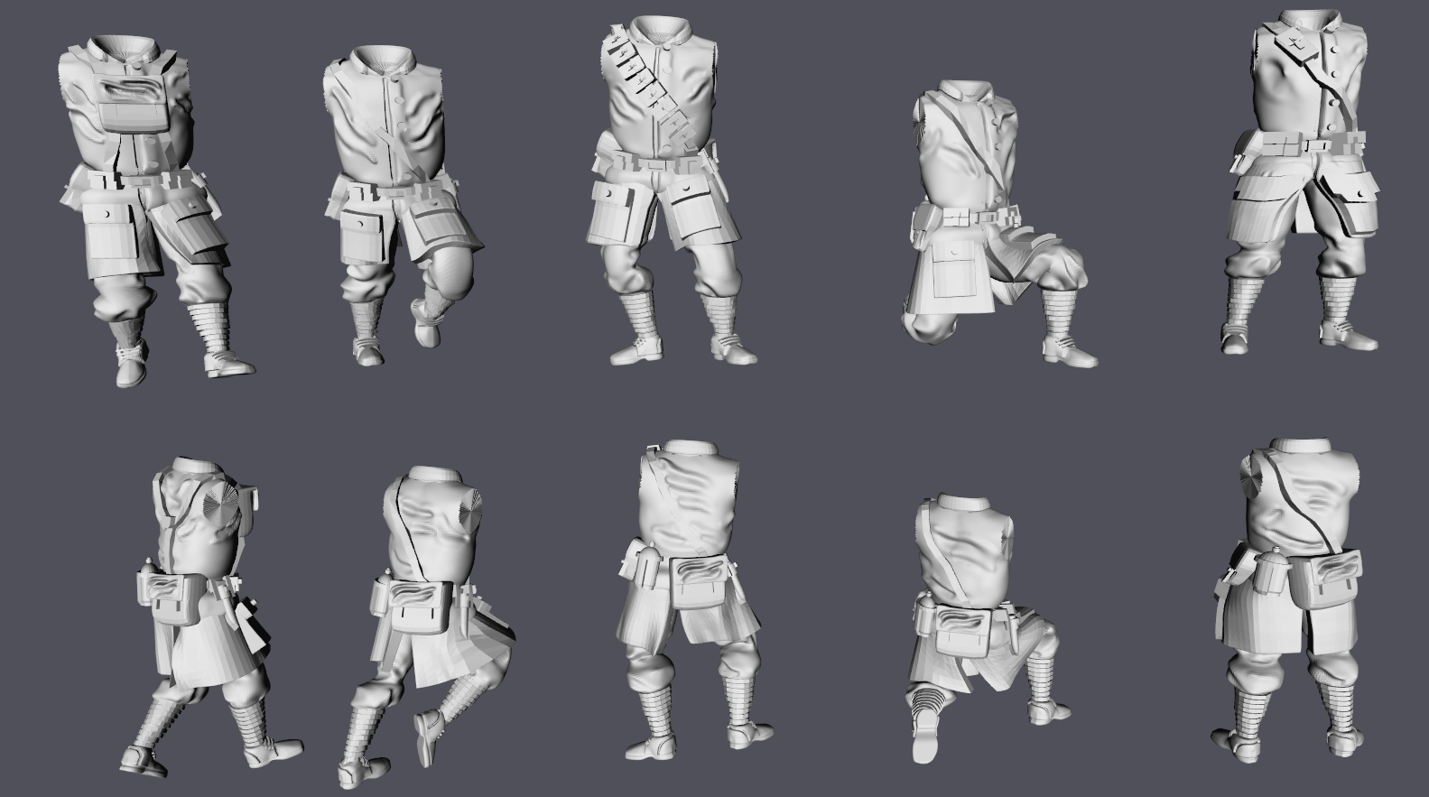 Файл 3D 28mm IJA Imperial Japanese Army Paratropers Squad WW2 Multi ...