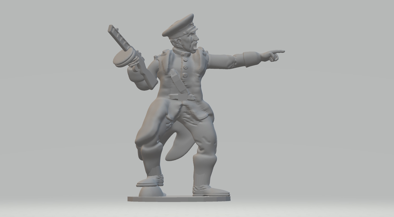 3D file 28mm 1/56 Soviet Commissar WW2・Model to download and 3D print・Cults
