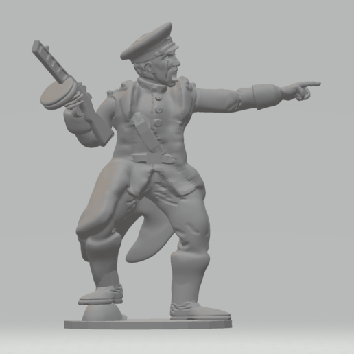 Download 3D printer designs 28mm 1/56 Soviet Commissar WW2 ・ Cults