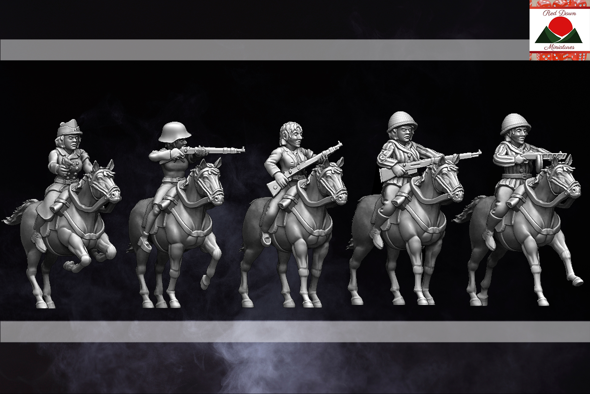 3D file 28mm WW2 Partisan Resistance Fighter Cavalry and Civilians・3D ...