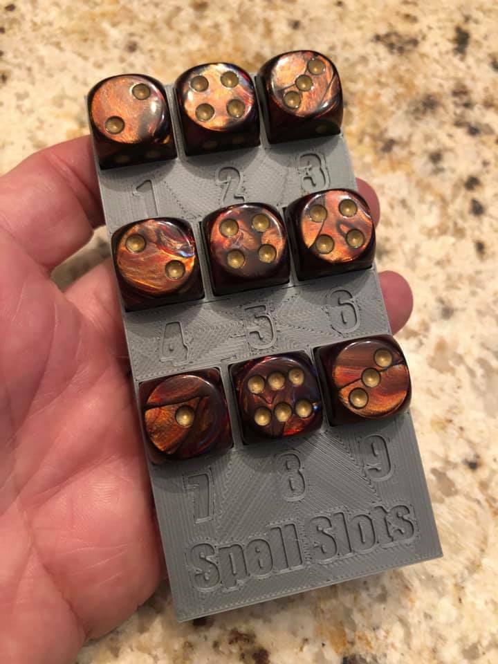 Free STL file D&D Spell Slot Tray・3D print design to download・Cults