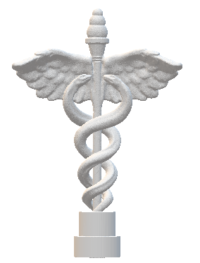 STL file Caduceus (Asclepius)・3D printer model to download・Cults