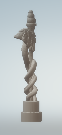 STL file Caduceus (Asclepius)・3D printer model to download・Cults