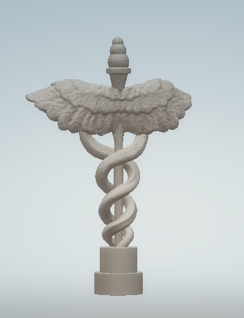 STL file Caduceus (Asclepius)・3D printer model to download・Cults